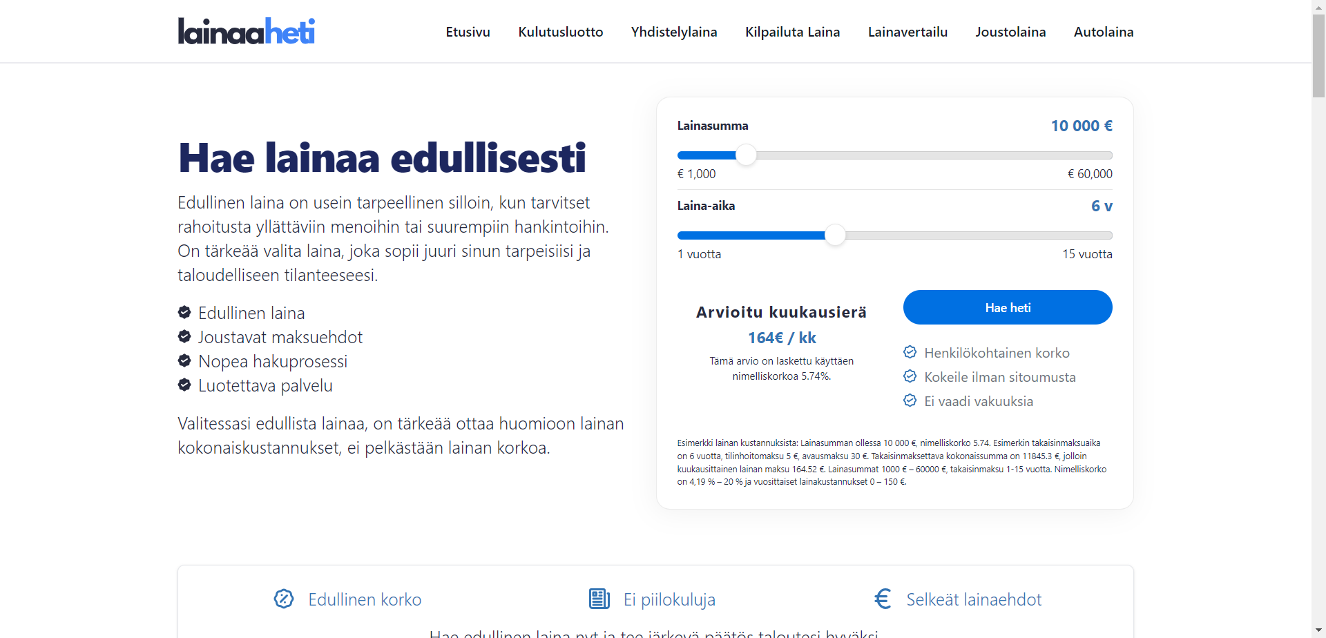 Lainaaheti.fi kokemuksia 2025 - Lue arvostelut